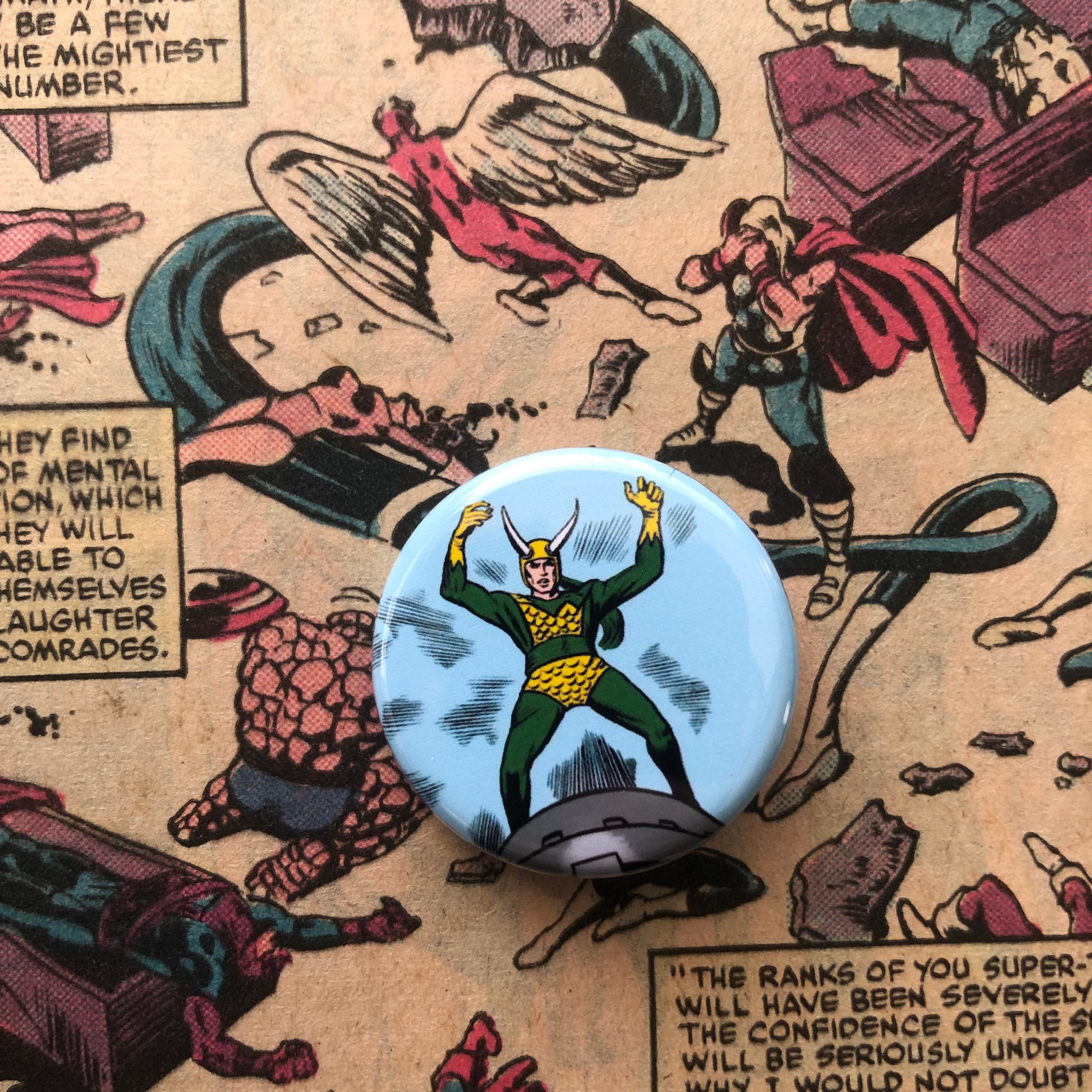 LOKI TVA Miss Minutes Disney Plus Button Pin Set of 5 Badges Marvel ...