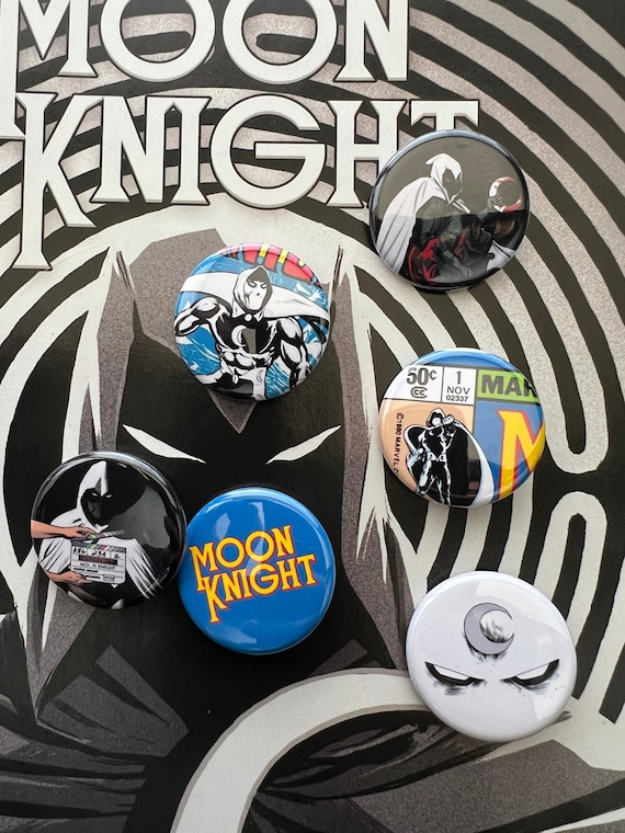 MOON KNIGHT Pins Superhero Button Set of 6 Marvel MCU Disney - Etsy