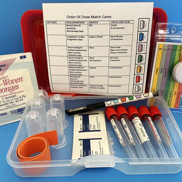 Phlebotomy Draw Order - Etsy