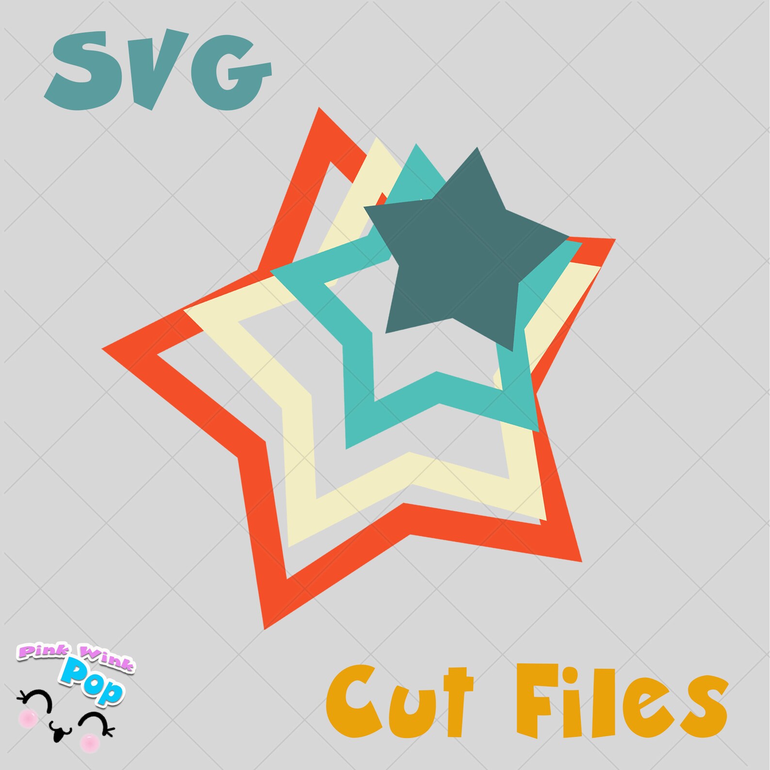 Stars Banners SVG PNG JPG Vector Retro for Cut Files Stickers - Etsy