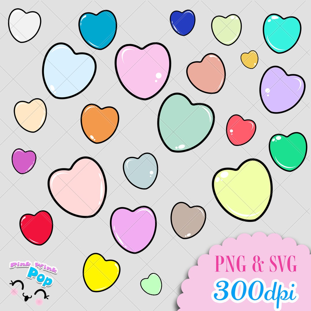 SVG PNG Vector Transparent Bubble Hearts Tee Shirts Signs School Crafts ...