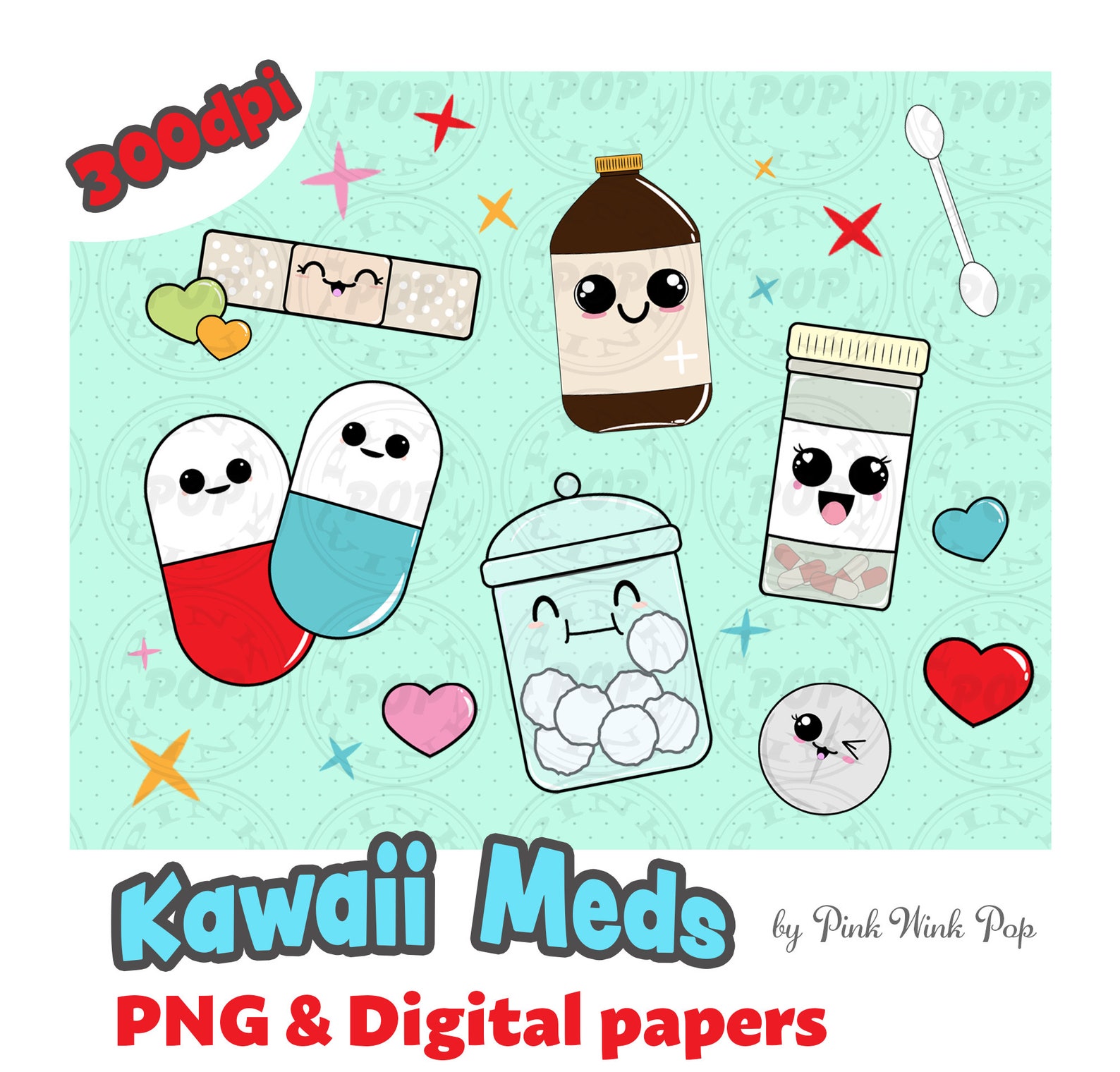 Kawaii Medical PNG for Nurses Medicine Cabinet Bathroom Doctor Hospital ...