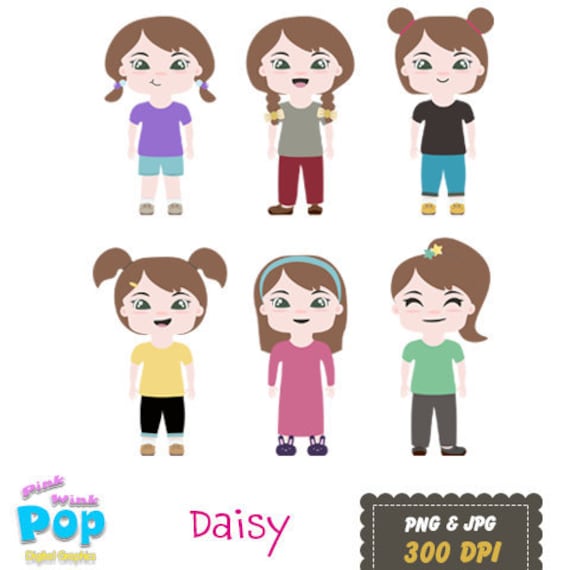 Daisy Girl Clip Art