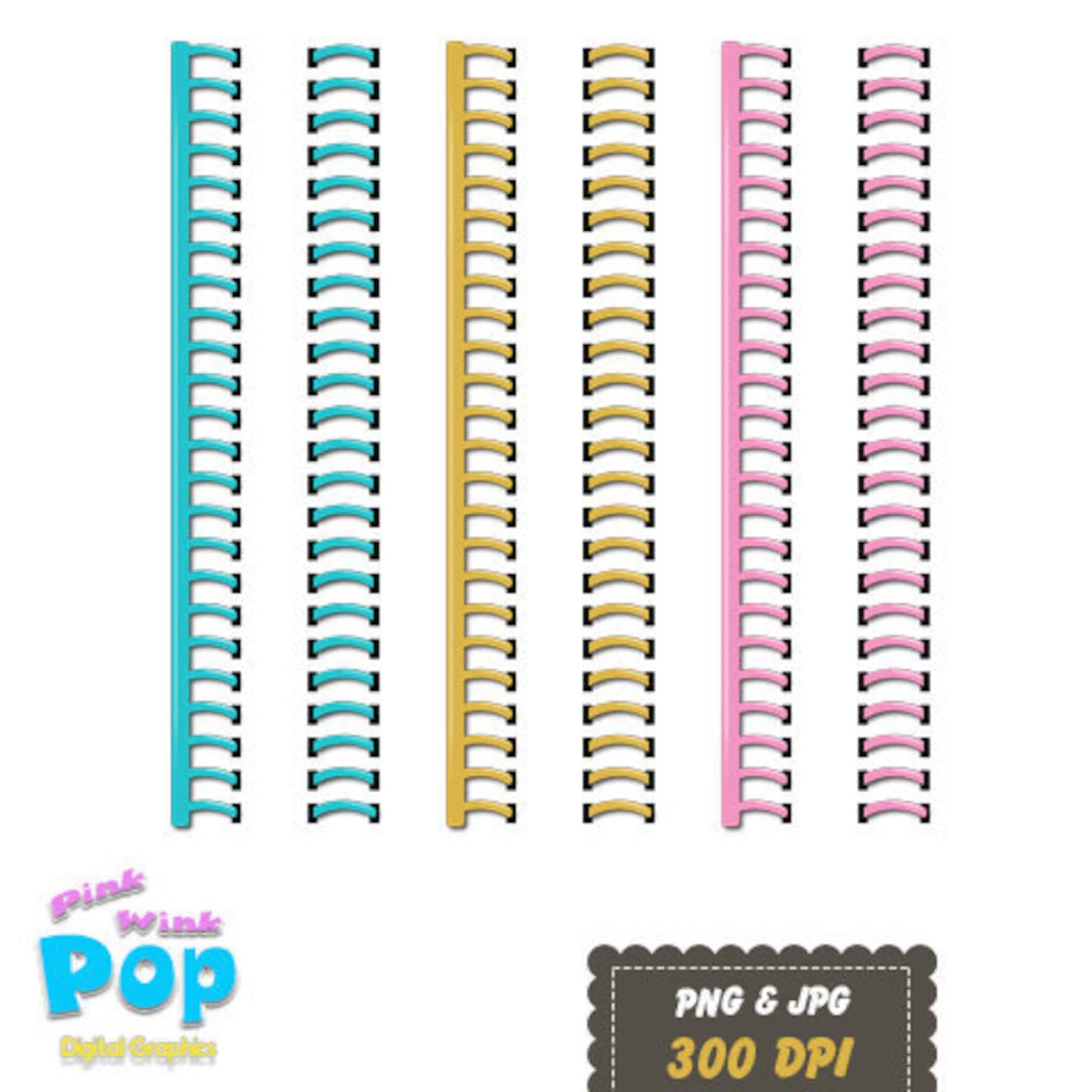 Binder Rings PNG JPG Plastic Digital Binder Rings Commercial License ...