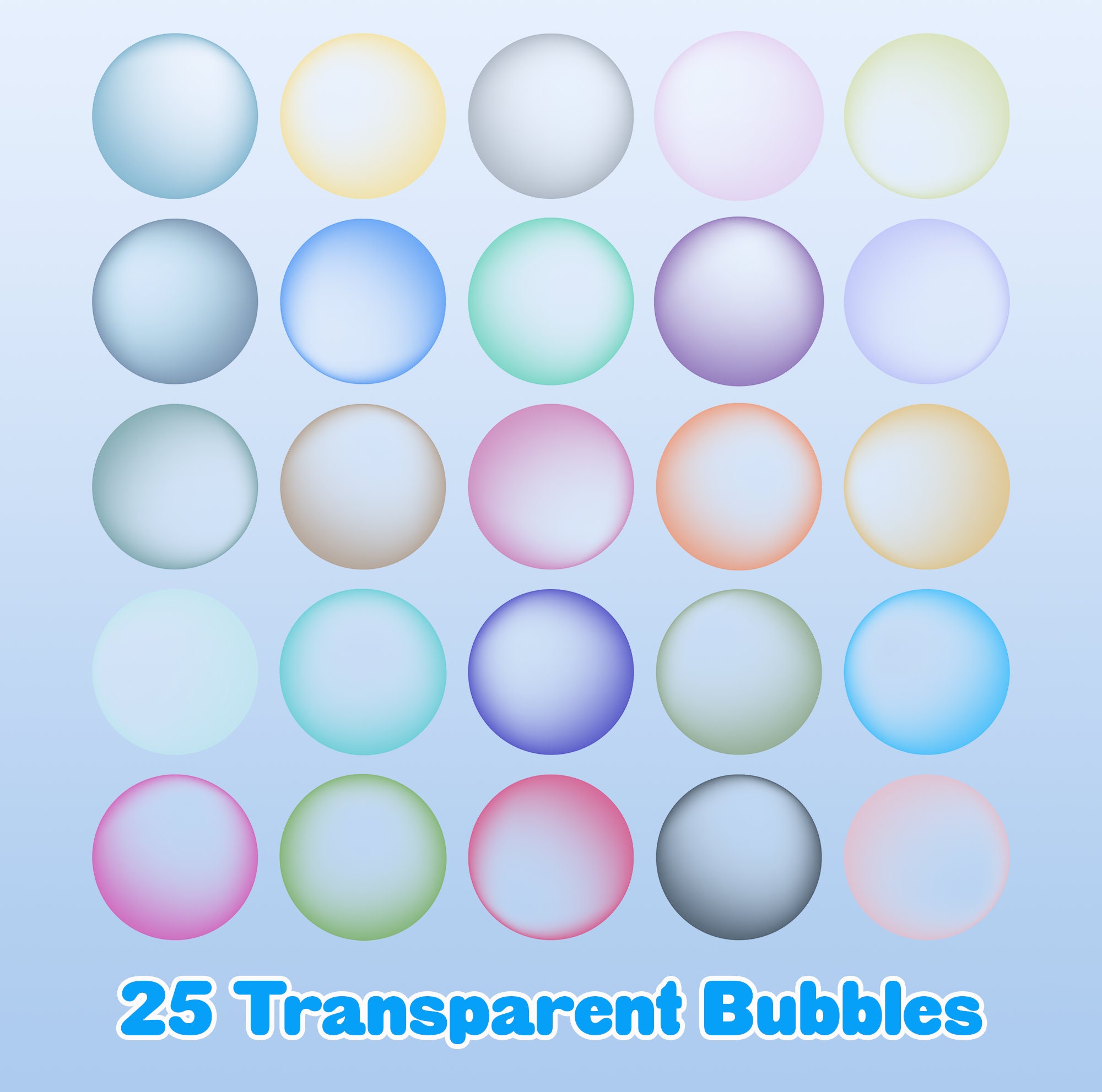 SVG PNG Vector Bubbles Transparent for Weddings School Stickers ...