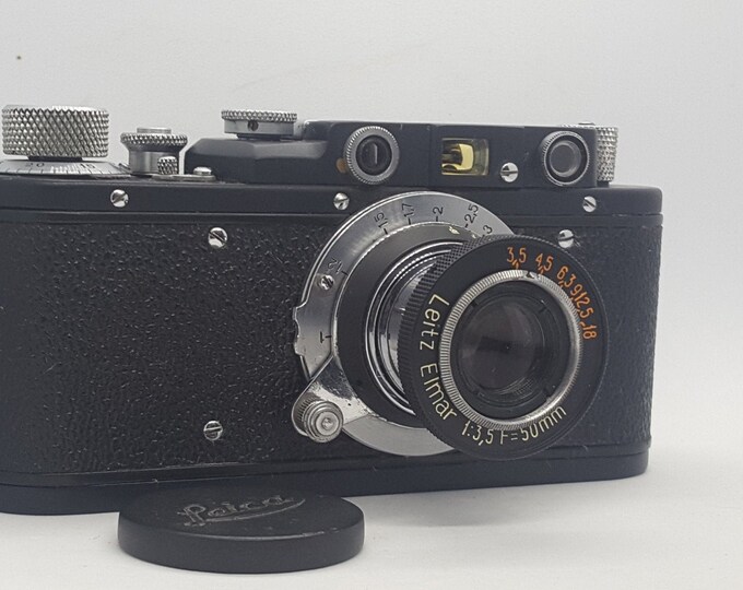 1936 DRP Ernst Leitz Wetzlar Leica II Camera With a Leitz Elmar F= 50mm ...