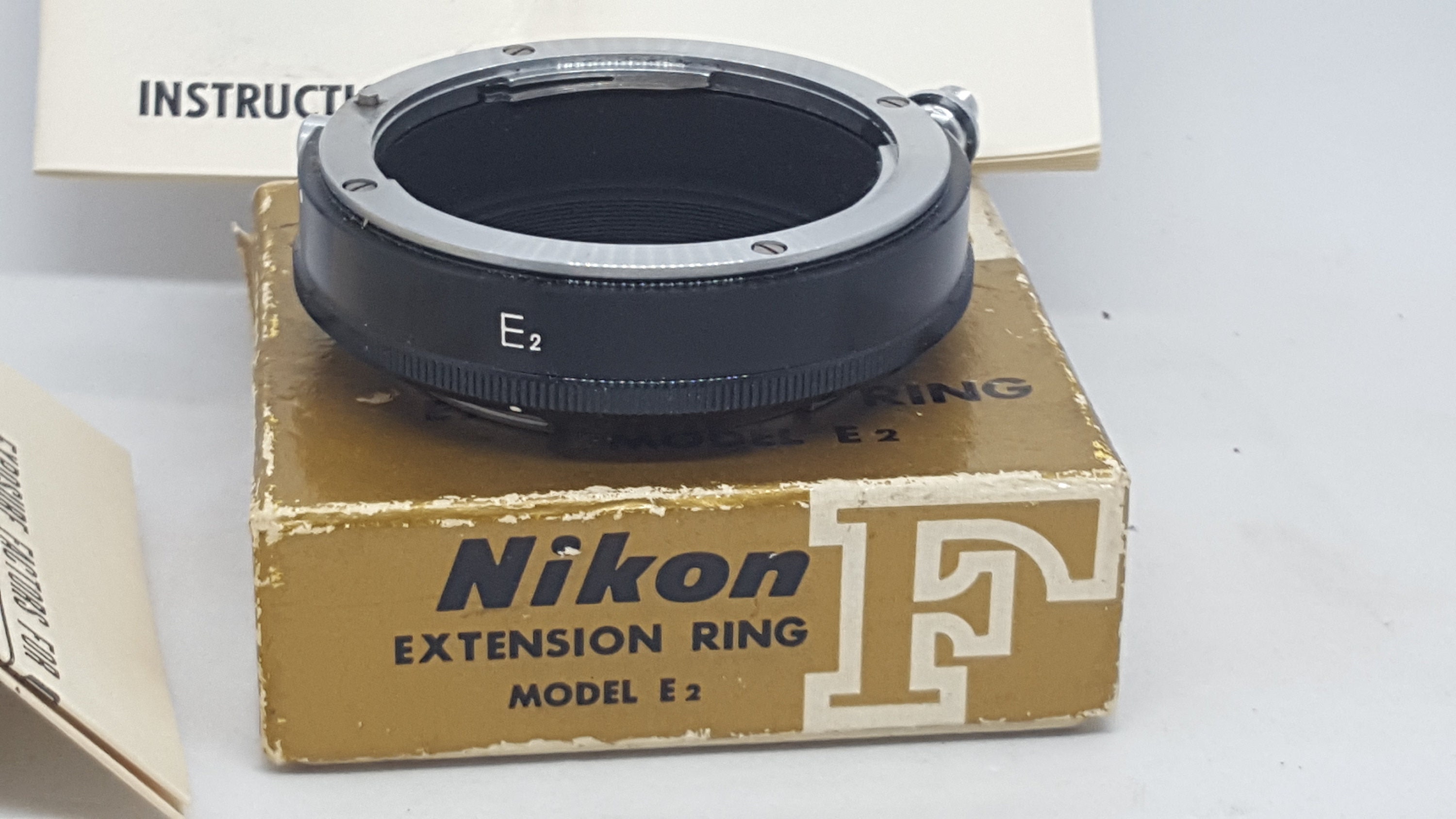 Nikon F Extension Ring Model E2 With Box and Instructions | Etsy