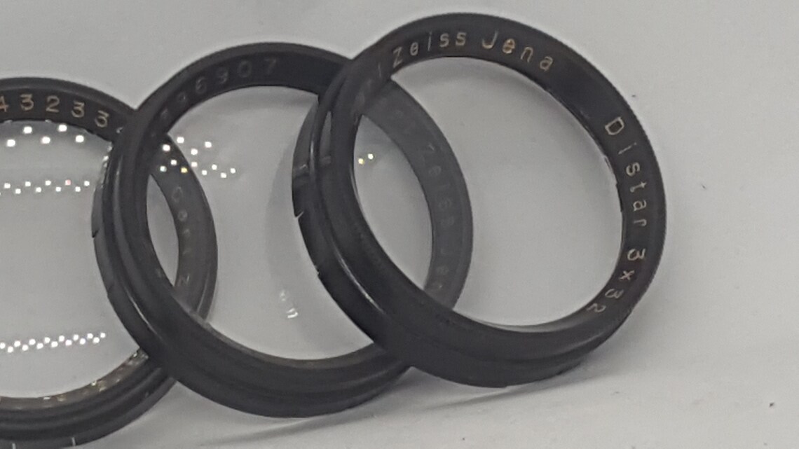 Carl Zeiss Jena Lens Distar Filter Set 2.5x32 3x32 3.5x32 W/ - Etsy