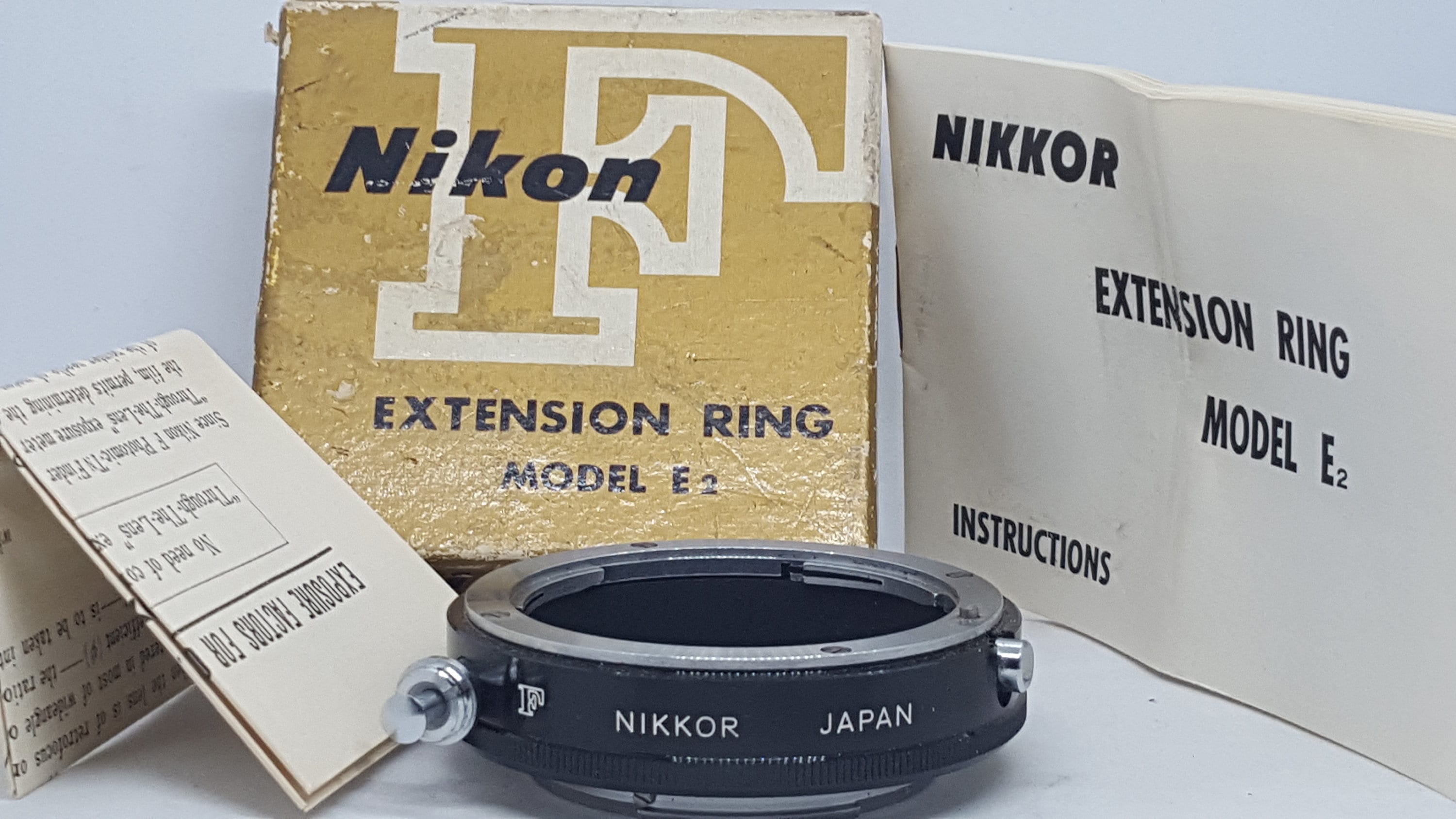 Nikon F Extension Ring Model E2 With Box and Instructions | Etsy