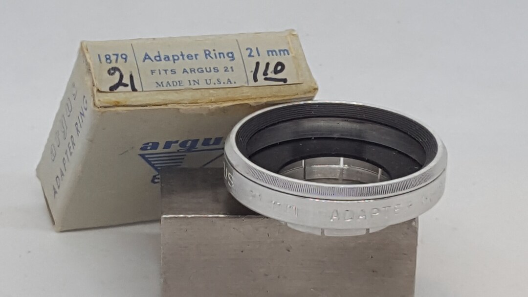 Vintage ARGUS Camera 30mm Adapter Ring Accessories NEW in Box … #1879 ...