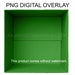 PNG Overlay, Single Green Empty Cardboard Box Template, Christmas Box ...