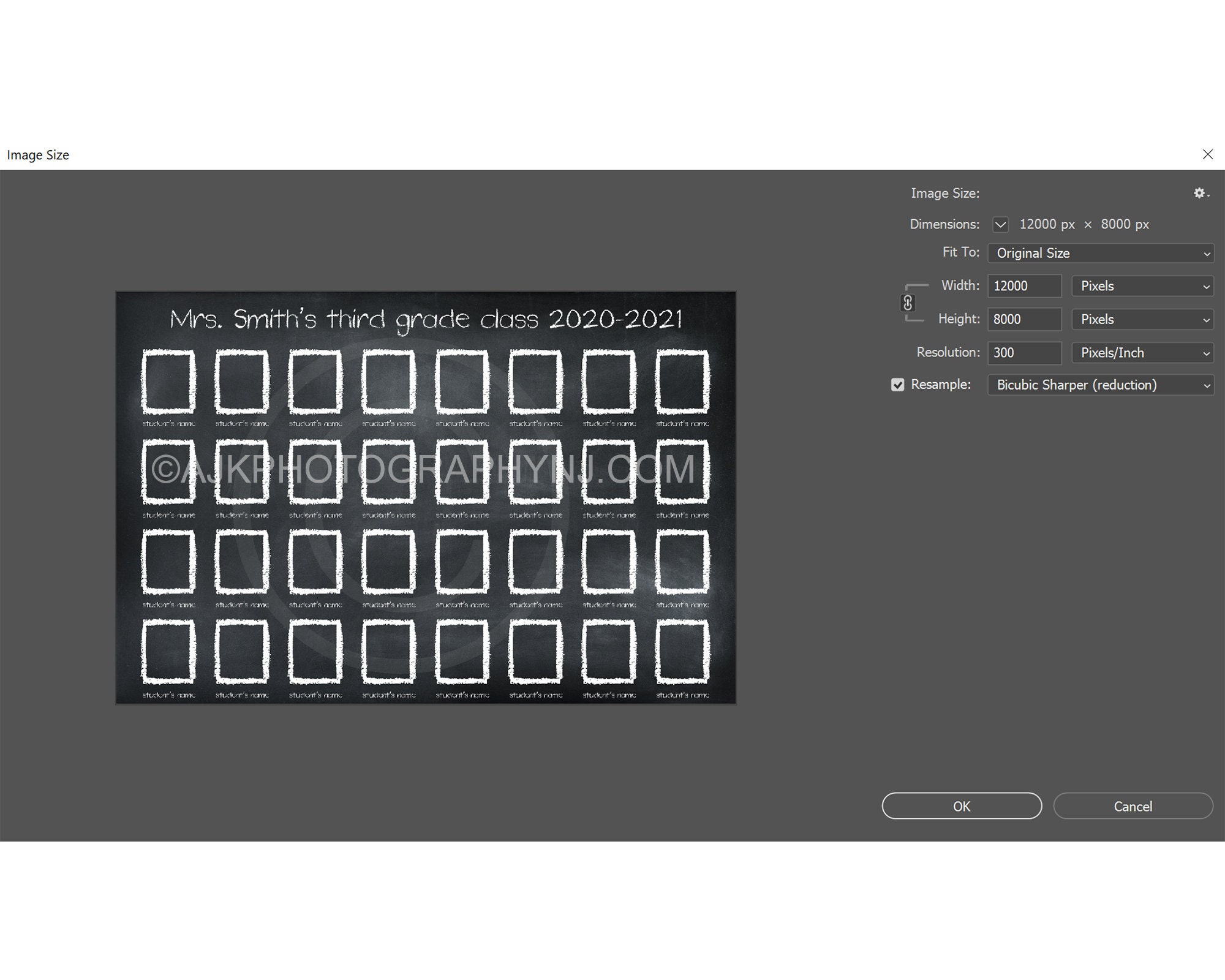 Class Photo Template Customizable PSD Digital Background 30 - Etsy