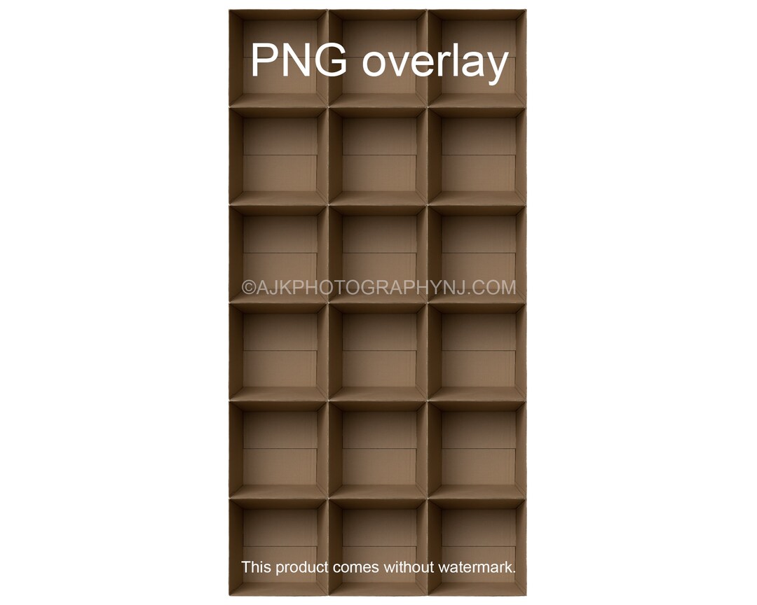15 Empty Cardboard Boxes Template, Class Photo, PNG Digital Overlay - Etsy