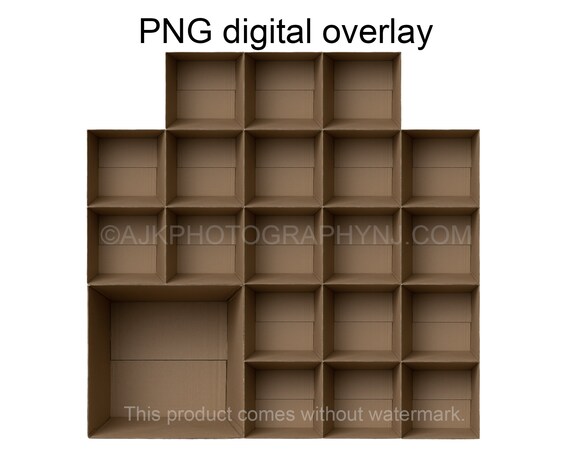 20 empty cardboard boxes template class photo template 19 | Etsy