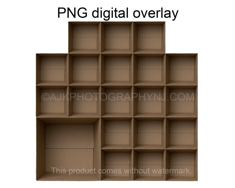 20 empty cardboard boxes template class photo template 19 | Etsy