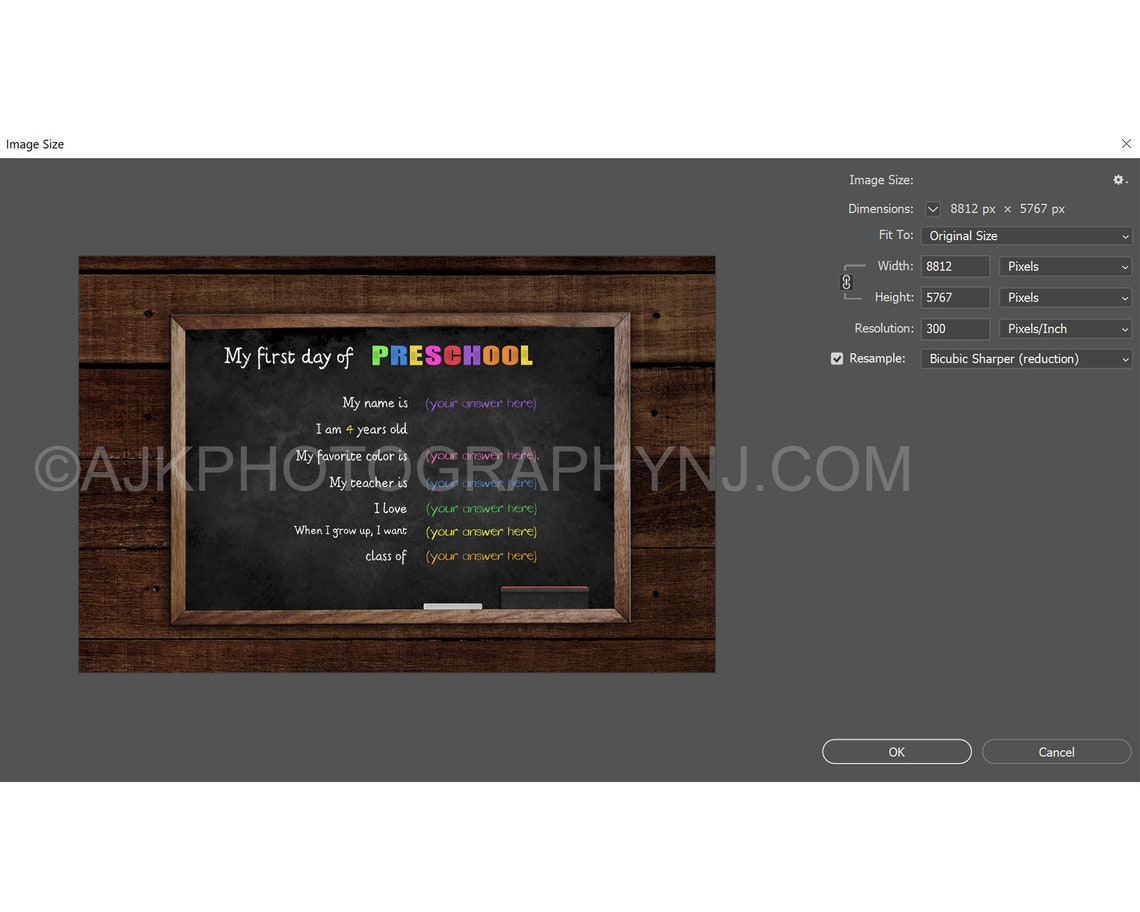 First Day of Preschool Customizable PSD Digital Background - Etsy Canada