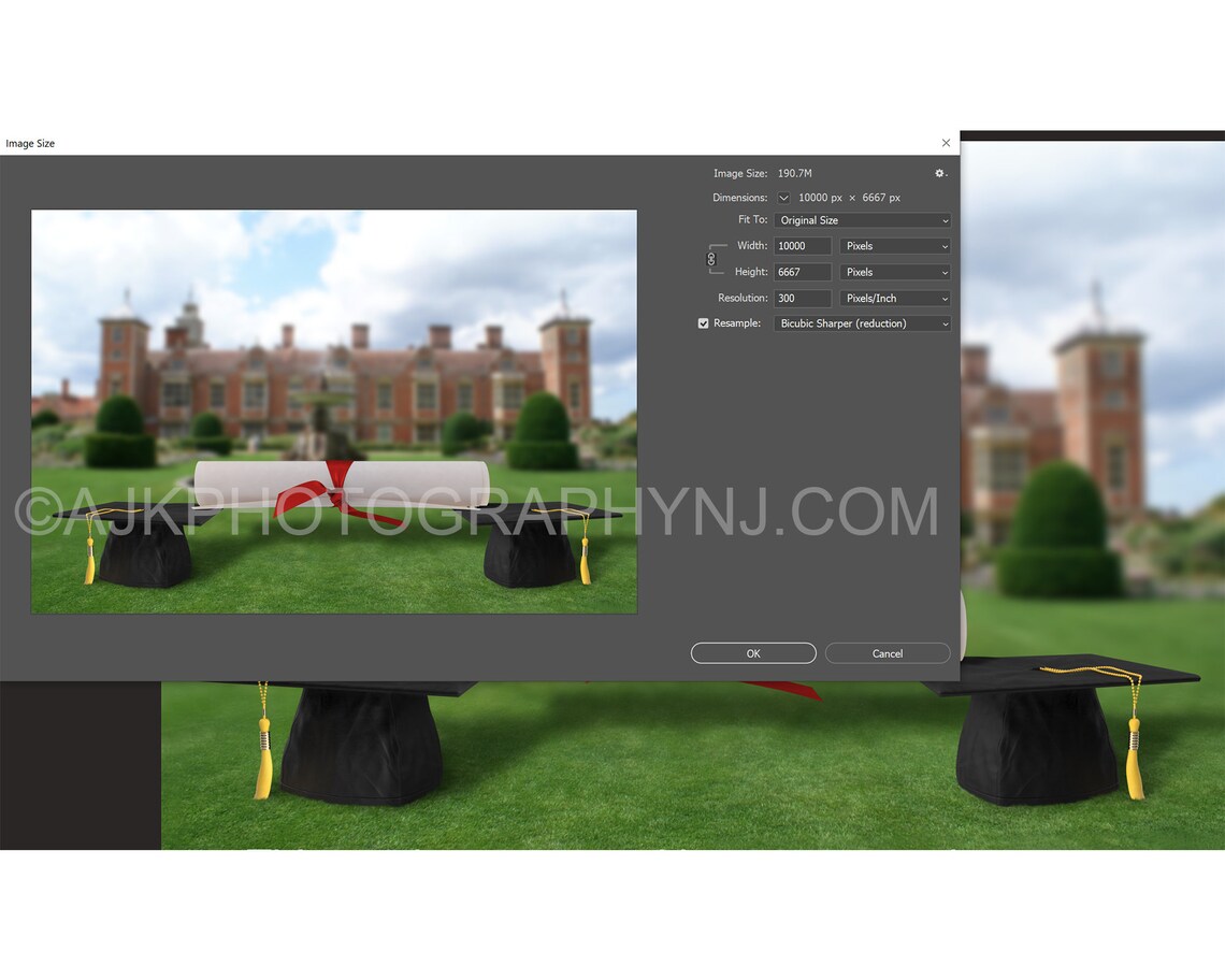 Graduation Digital Background Giant Graduation Cap and - Etsy