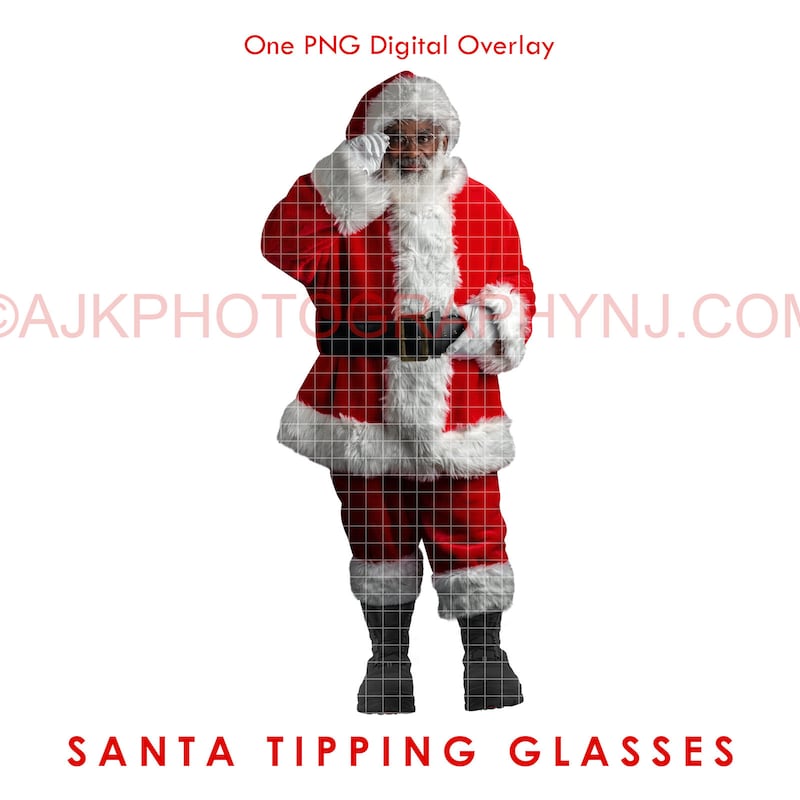 Santa Overlays - Etsy
