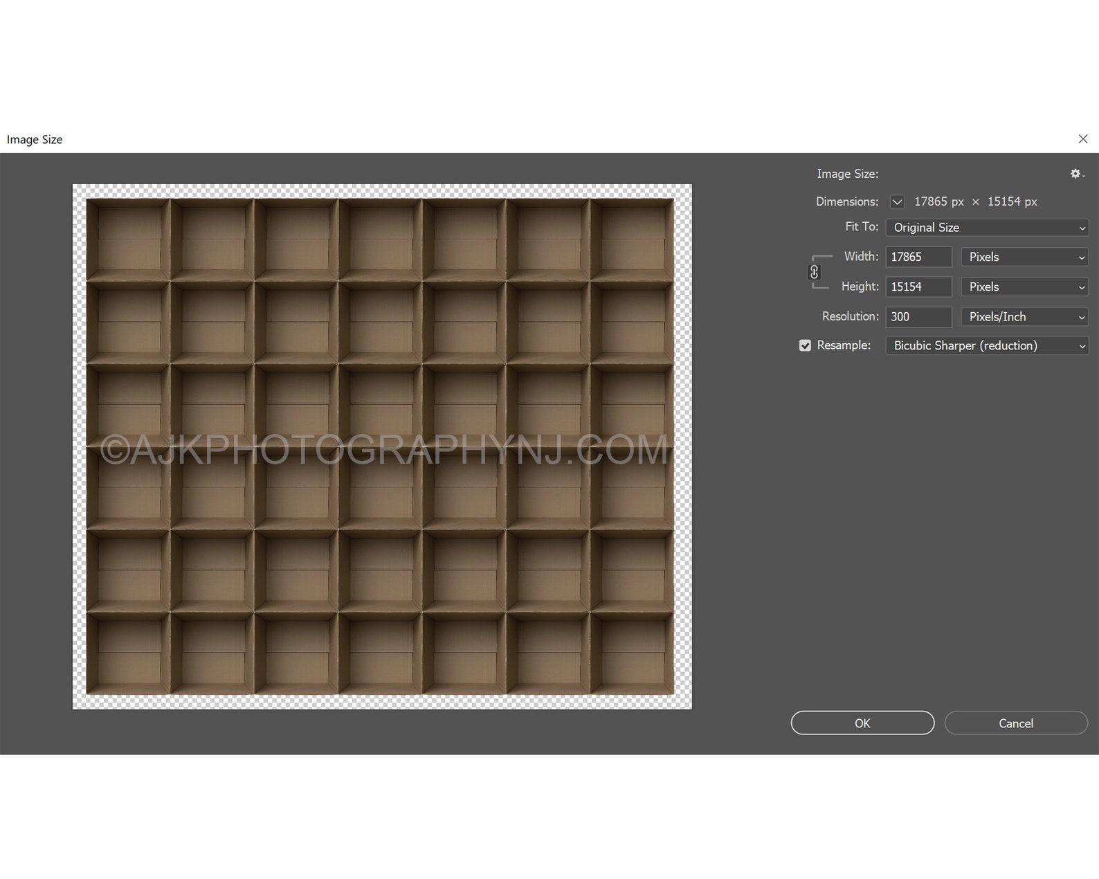 42 Empty Cardboard Boxes Template, 7x6 Design, Class Photo Template ...