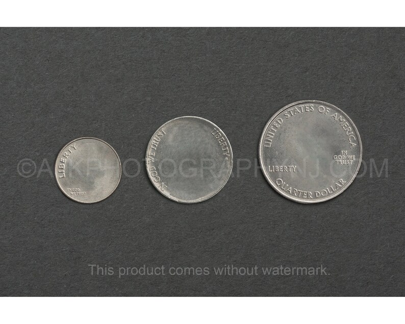 Blank Coin Template Digital Backdrop - Etsy
