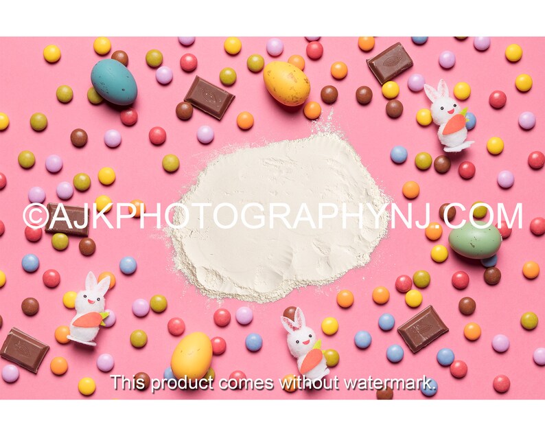 Easter Digital Background Easter Flour Angel Easter Bunny | Etsy