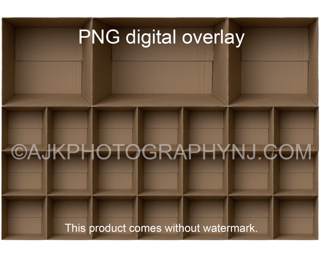 24 Empty Cardboard Boxes Template, 21 Students and 2 Teachers, Class ...