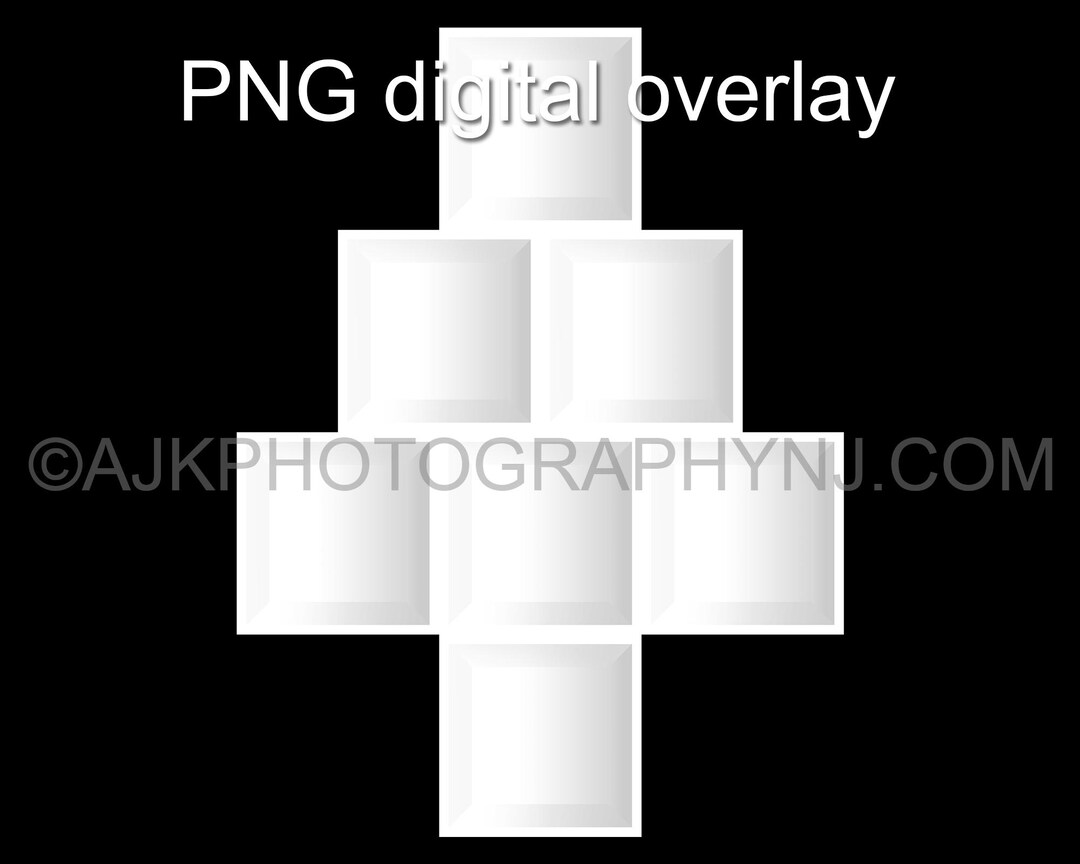 7 Empty White Boxes Template, Christmas Tree Shape, Inside the Box ...