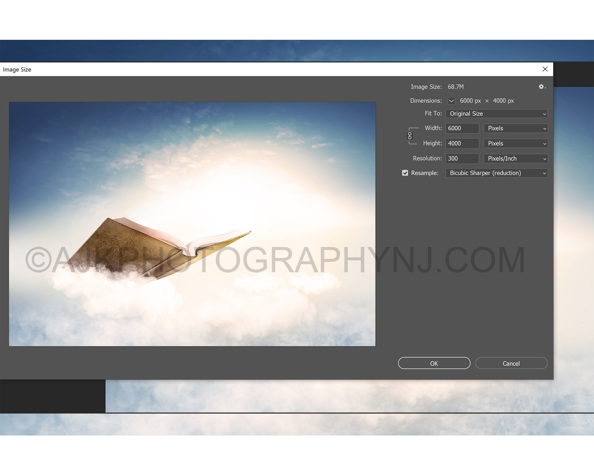 Magic Flying Book Digital Background Book in Clouds Digital | Etsy