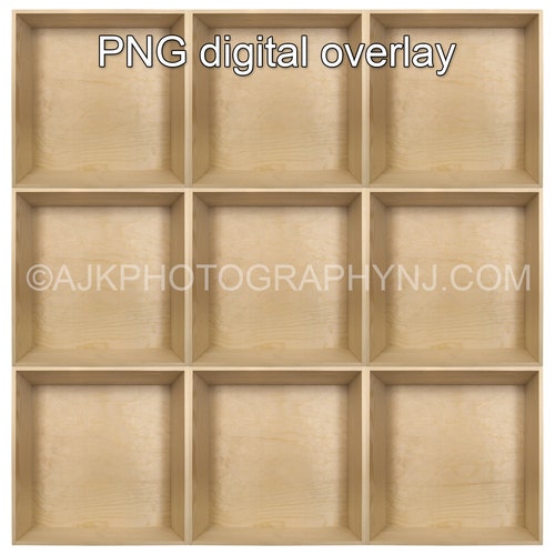 PNG Overlay 9 Empty Cardboard Boxes Template Inside the Box - Etsy