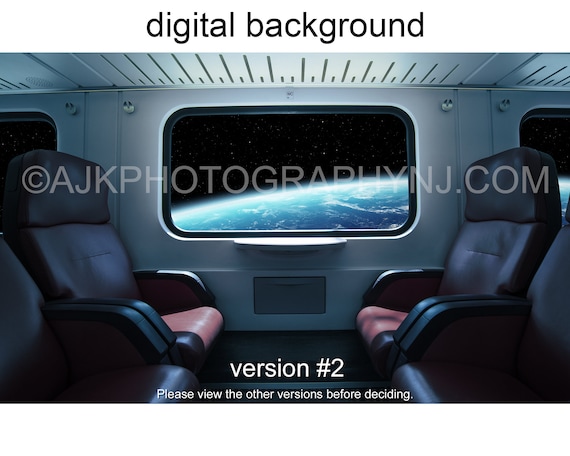 Outer Space Digital Backdrop View of the Earth and Outer | Etsy