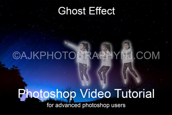 Ghost Effect Tutorial for Beginners Photoshop Video How to - Etsy