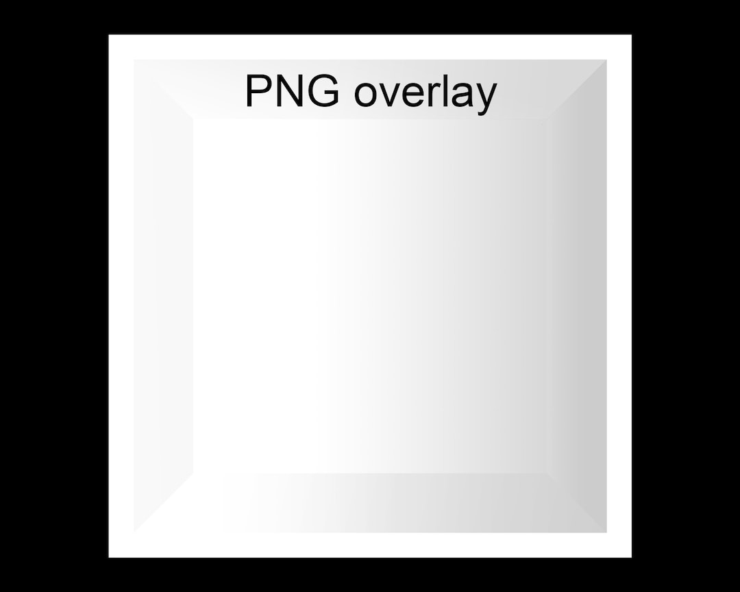1 Empty White Box Template, PNG Digital Overlay, Photography Composite ...
