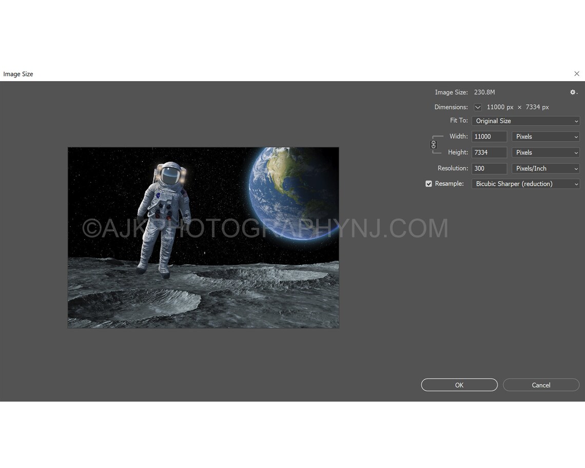 Astronaut Digital Background One Astronaut in Outer Space - Etsy