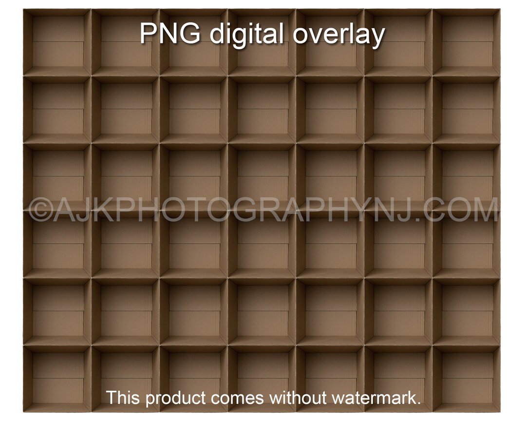 42 Empty Cardboard Boxes Template, 7x6 Design, Class Photo Template ...