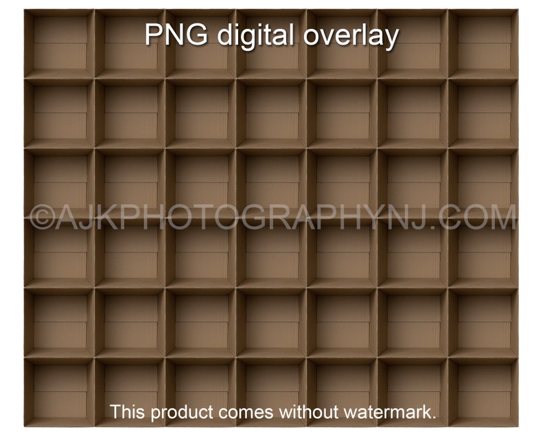42 Empty Cardboard Boxes Template, 7x6 Design, Class Photo Template ...