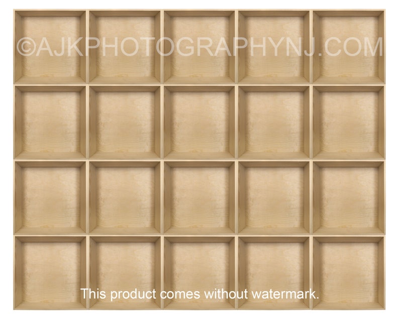 20 empty wood boxes template class photo template 5x4 PNG | Etsy