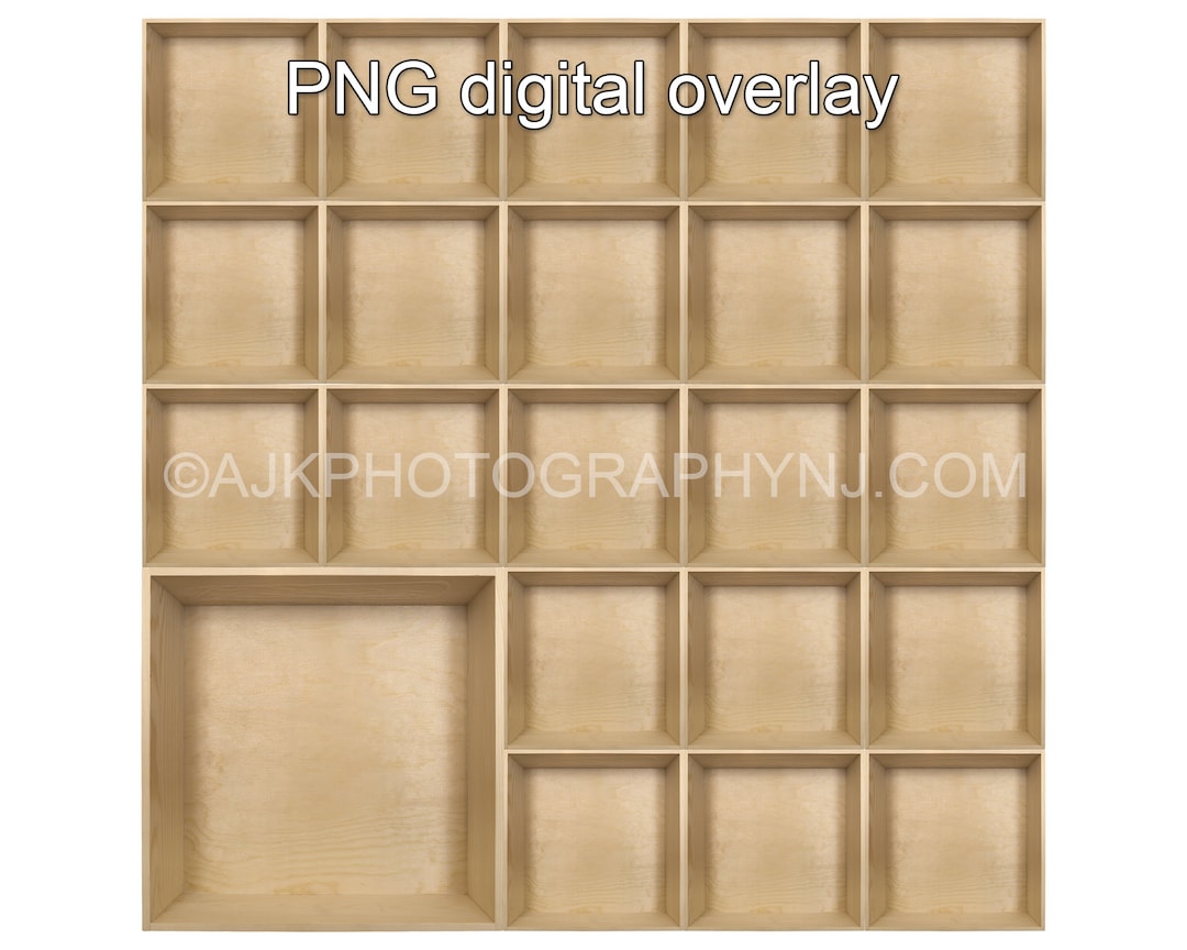22 Empty Wood Boxes Template, Class Photo Template, 1 Teacher, 21 ...