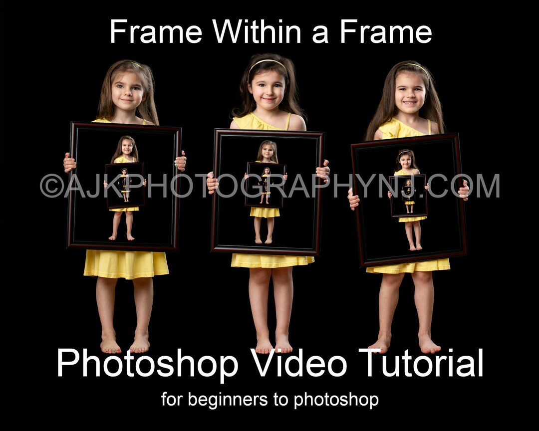 Frame Within a Frame Video Tutorial for Beginners, Photoshop Video, How ...