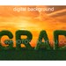 Graduation Digital Background Bush Letters Spelling GRAD in - Etsy