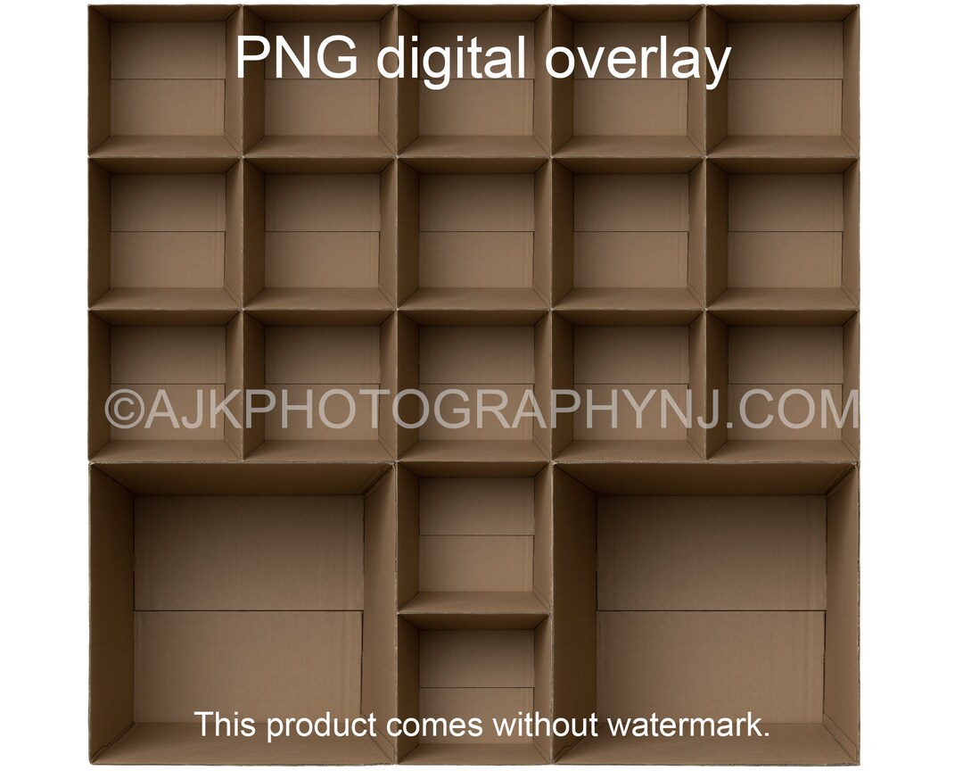 19 Empty Cardboard Boxes Template, 17 Students and 2 Teachers, Class ...