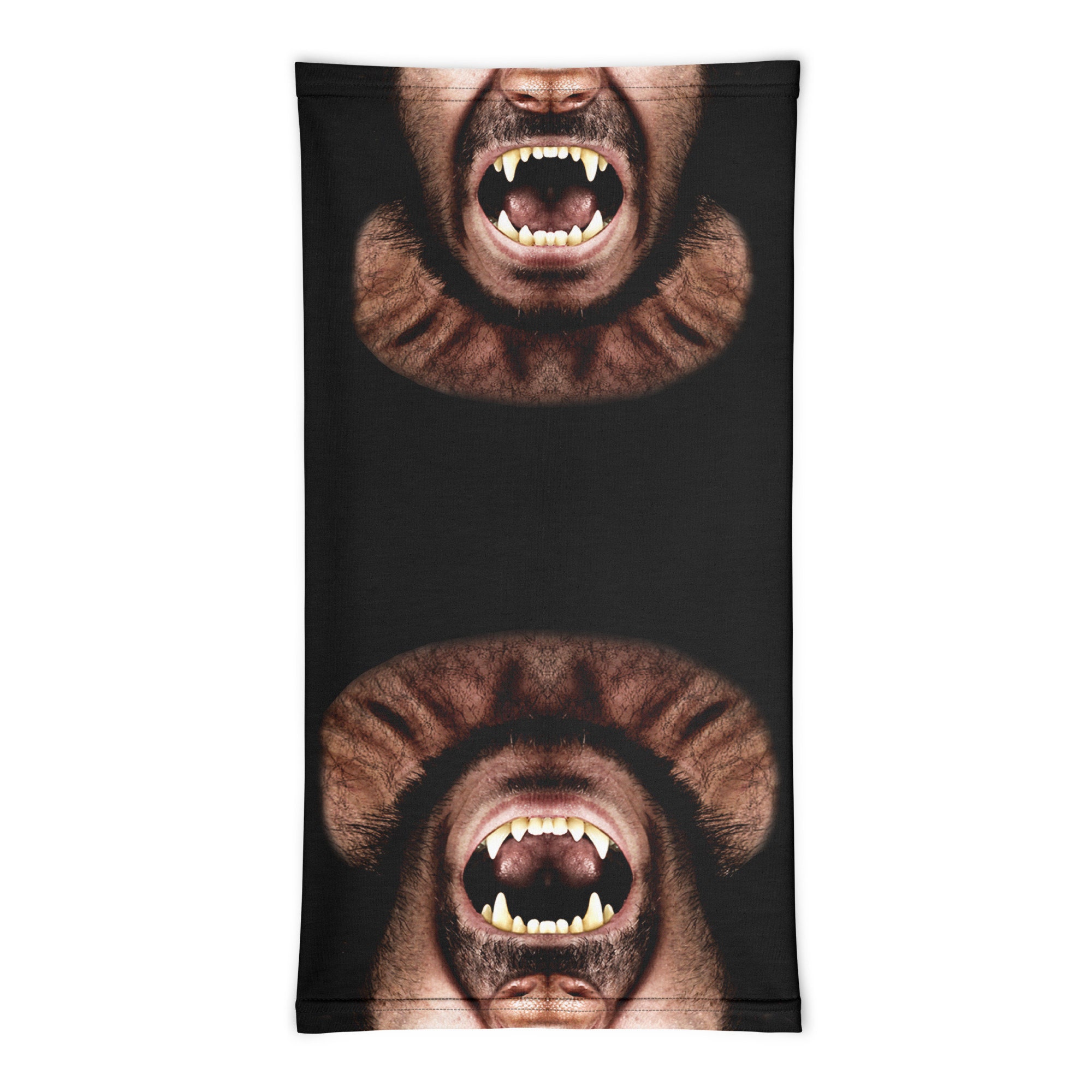 WOLF MAN Neck Gaiter Nose Covering Mask Sharp Teeth Mask - Etsy