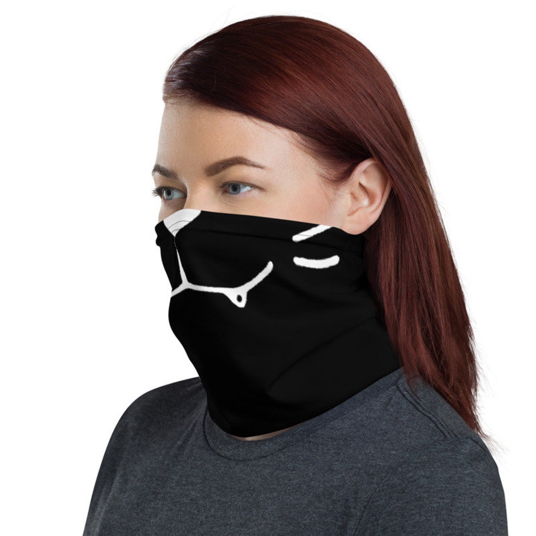 ANIME NECK GAITER - Kitty Anime Mask - Funny Neck Gaiter - Japanese ...