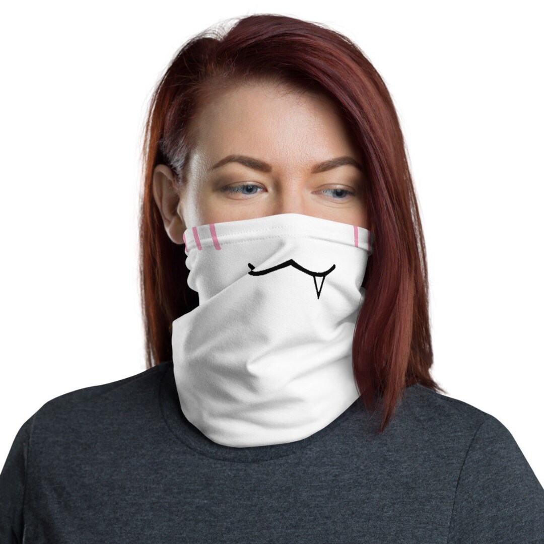 ANIME NECK GAITER - Kitty Anime Mask - Funny Neck Gaiter - Japanese ...