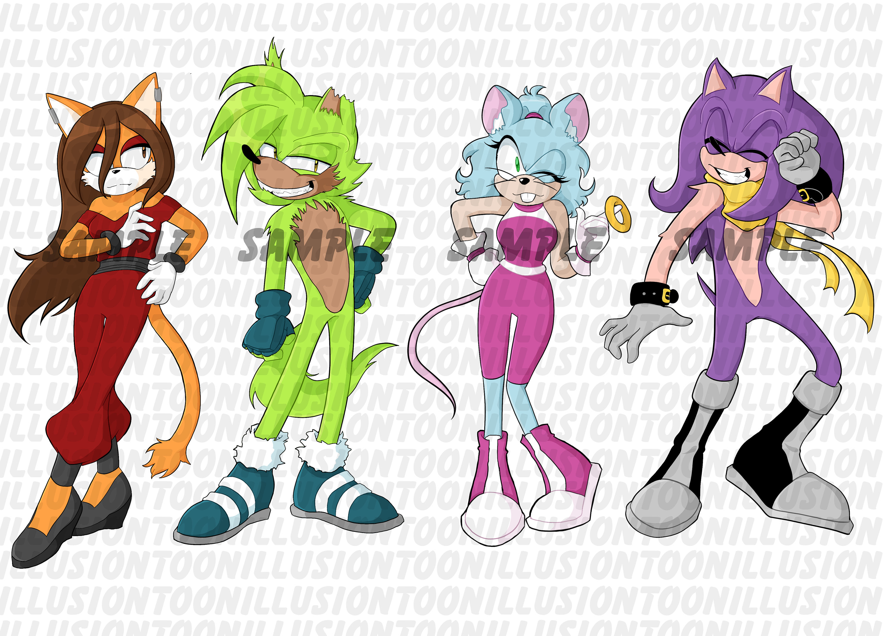 Custom Full-body Retro 90s Anthropomorphic STH Video Game Character ...