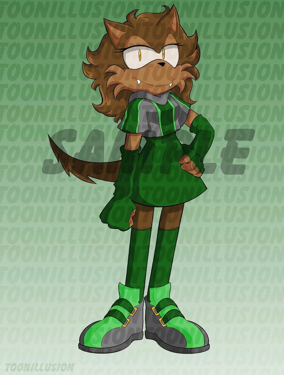 Custom Full-body Retro 90s Anthropomorphic STH Video Game Character ...