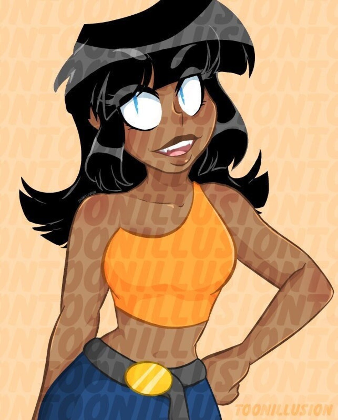 Custom Half Body Anime Cartoon Shaded Commission Personalized Digital ...