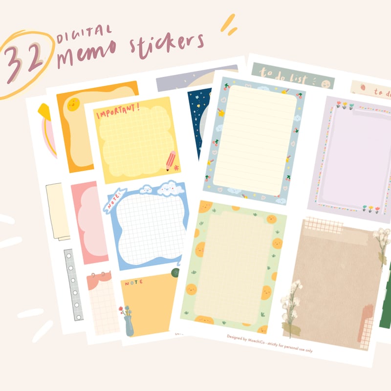 Korean Sticky Note - Etsy