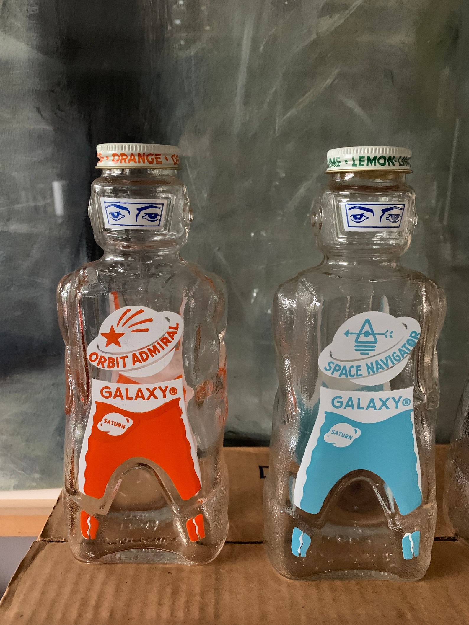 Galaxy Space Foods Spaceman Syrup Glass Bottle Coin Bank 1950s - Etsy