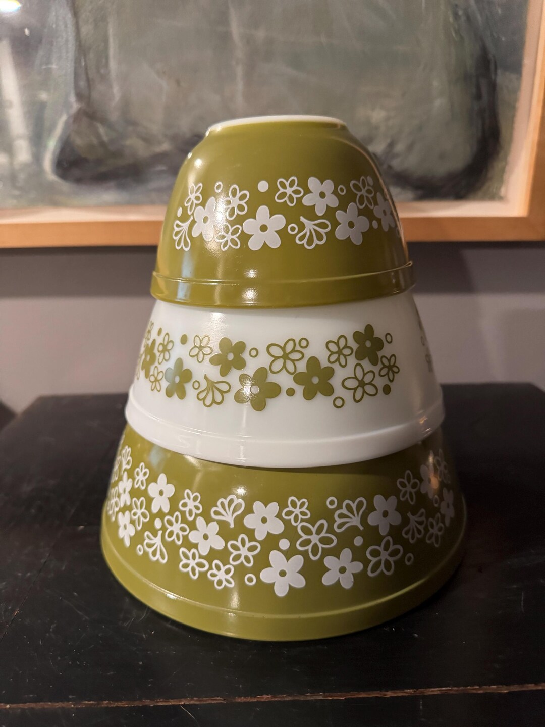 Vintage Pyrex Spring Blossom Crazy Daisy Mixing Bowls, 401, 402, 403 - Etsy