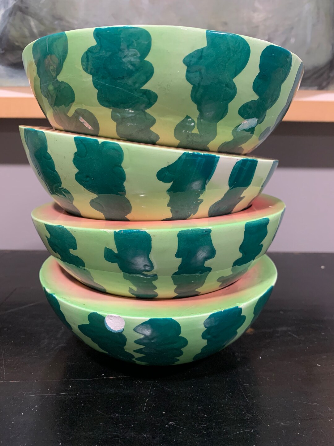 Vintage Holt Howard Watermelon Dessert Bowls, Set of 4 - Etsy